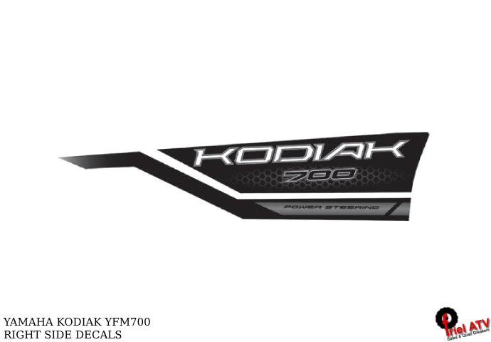 YAMAHA KODIAK 700 RIGHT DECAL STICKERS | Friel ATV Sales – Friel ATV ...